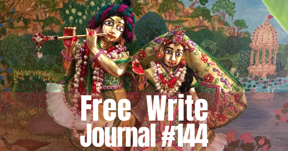 Satsvarupa dasa Goswami - Free Write Journal #144