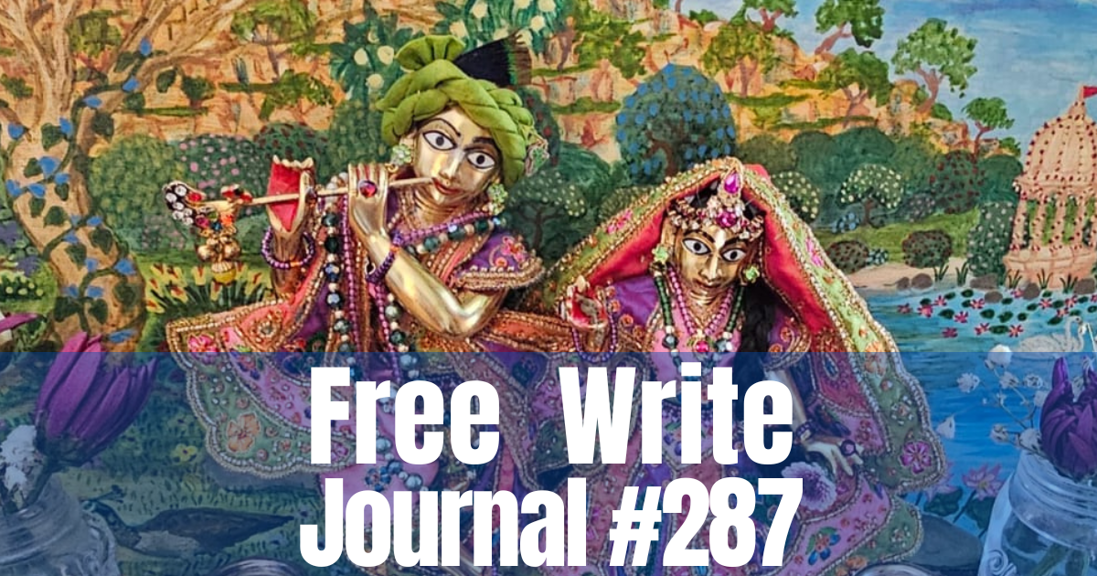 Satsvarupa dasa Goswami - Free Write Journal #287