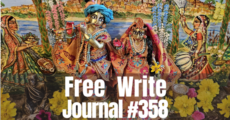 Satsvarupa dasa Goswami - Free Write Journal #358