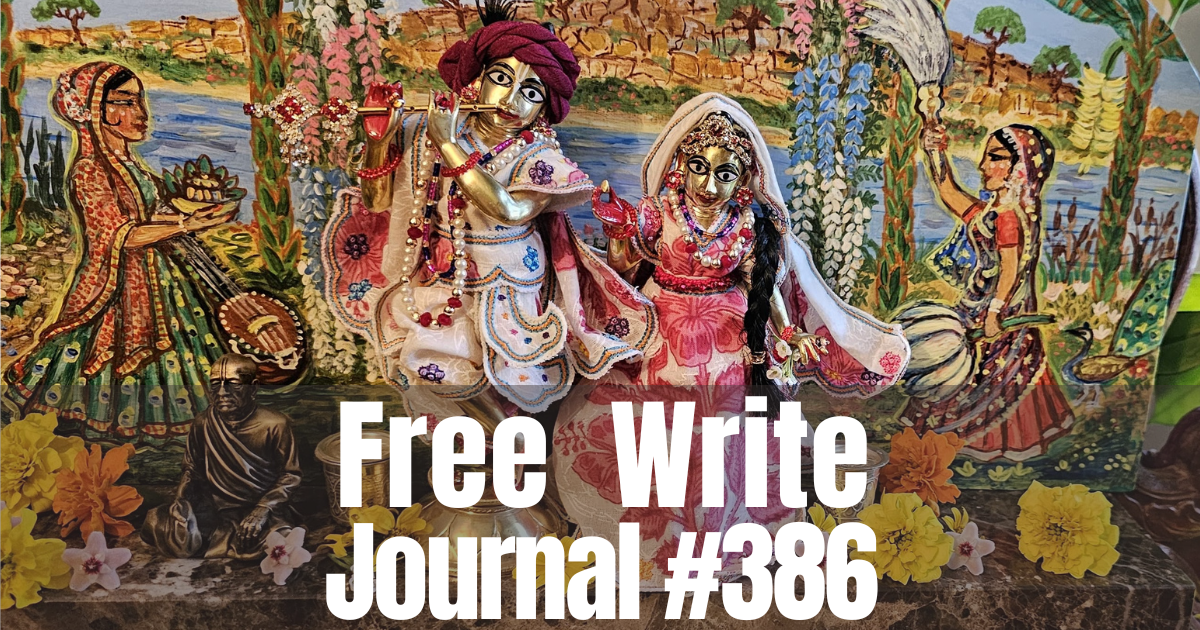 Satsvarupa dasa Goswami - Free Write Journal #386